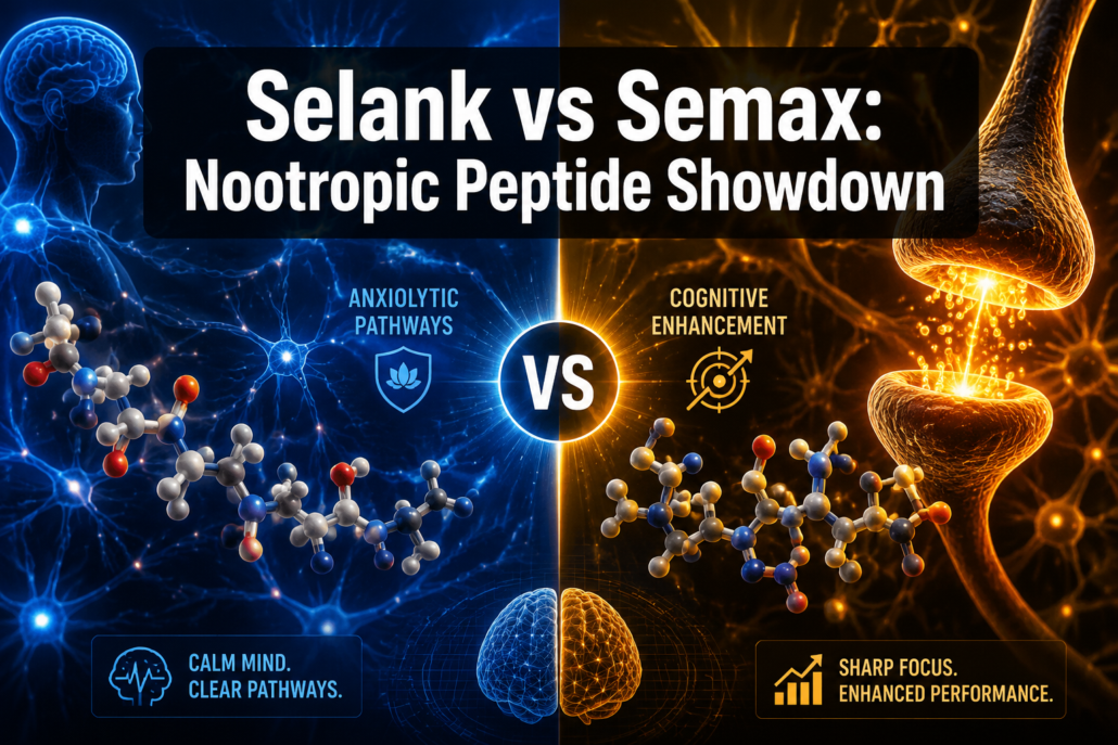 Selank vs Semax: Comparing Anxiolytic and Nootropic Peptides,